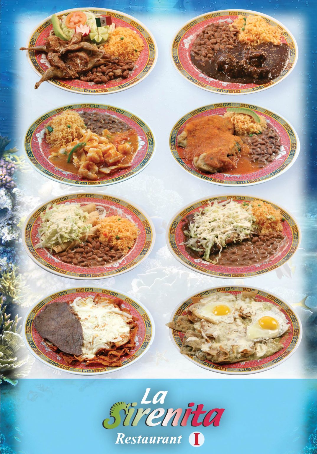Menu – La Sirenita Mexican Restaurant